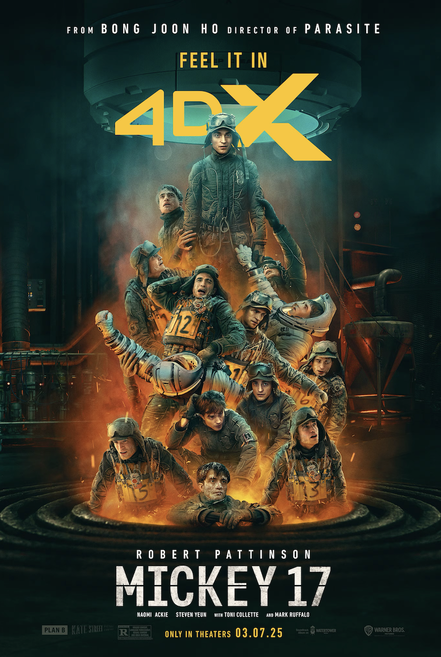 New 4DX Poster For 'Mickey 17' Depicts Multiple Robert Pattinsons ...
